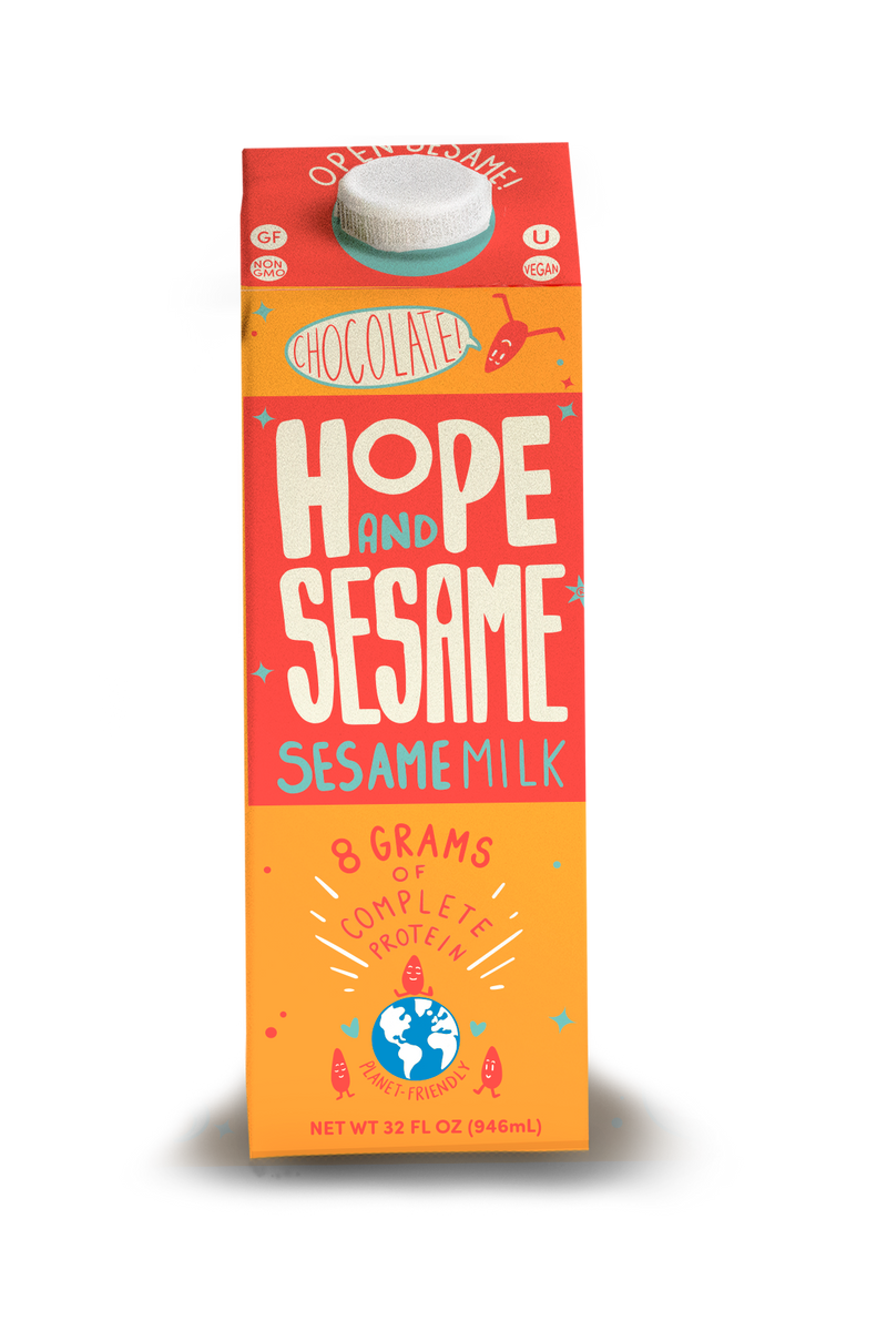 Hope & Sesame | Chocolate Non-GMO Aseptic Sesamemilk (6 Pack) Free ...